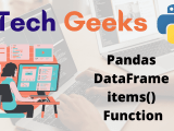 Python Pandas Dataframe Items Function Btech Geeks