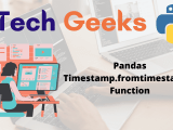 Python Pandas Timestamp Fromtimestamp Function Btech Geeks