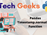 Pandas Normalize Python Pandas Timestamp Normalize Function Btech