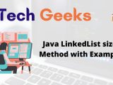 Java Linkedlist Size Java Linkedlist Size Method With Examples