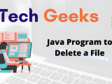 Java Program To Delete A File Btech Geeks