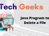 Java Program To Delete A File Btech Geeks
