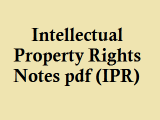 Pdf Intellectual Property Rights Pdf Notes Ipr Notes 2019 Sw