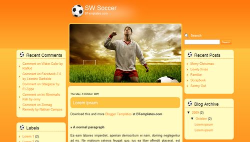 soccer templates | templates blogger