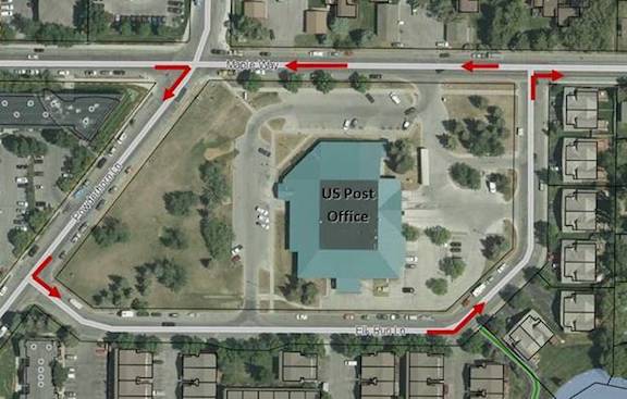 Travel on Maple Way restricted today and tomorrow