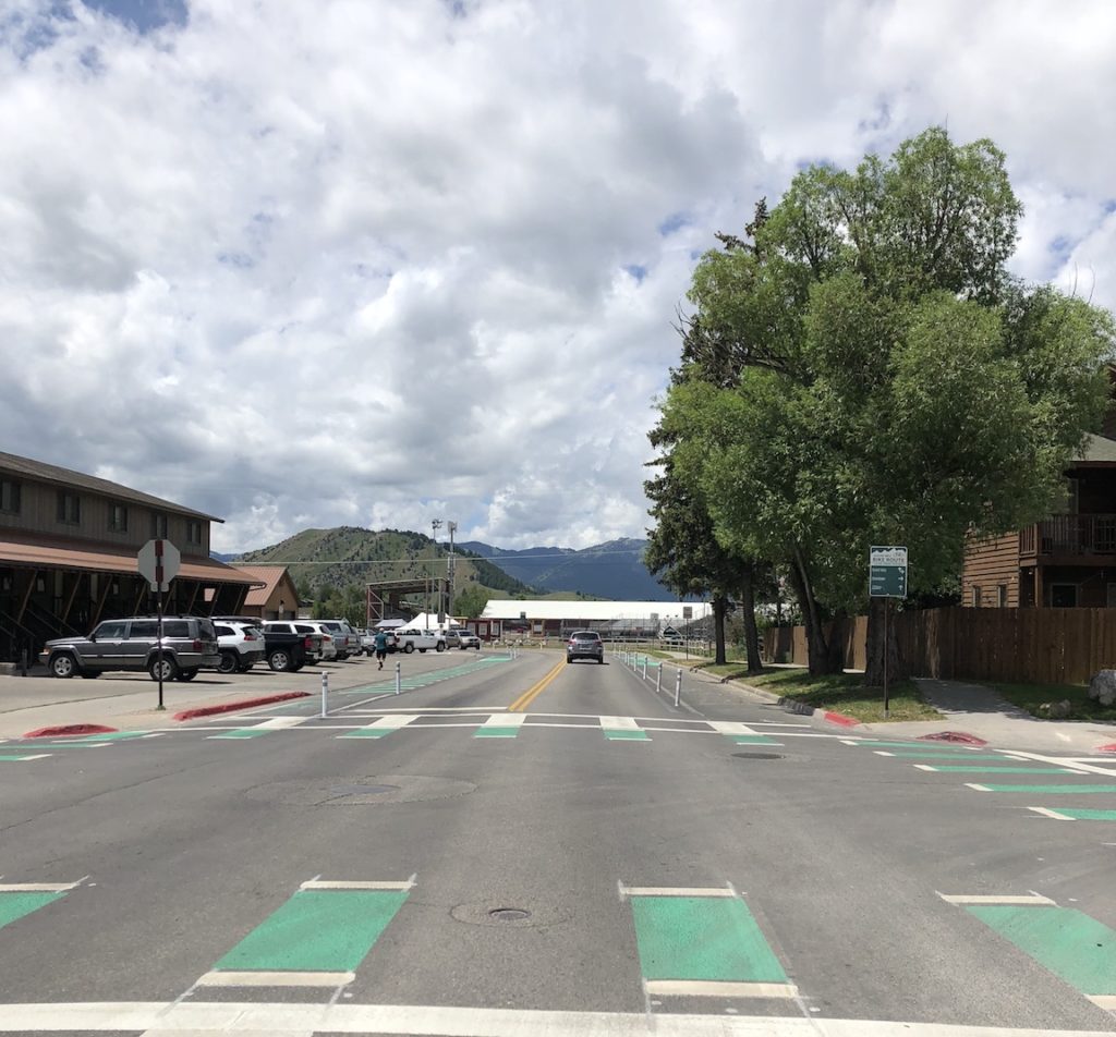 Bike lane bollards going up this week