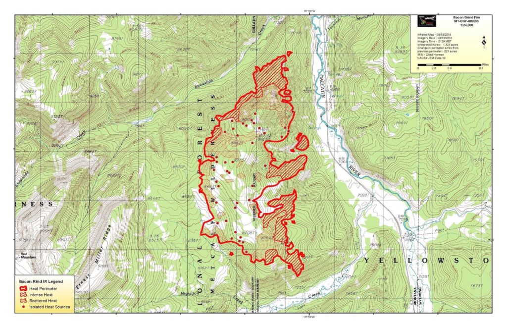 Yellowstone’s Bacon Rind Fire still lingering