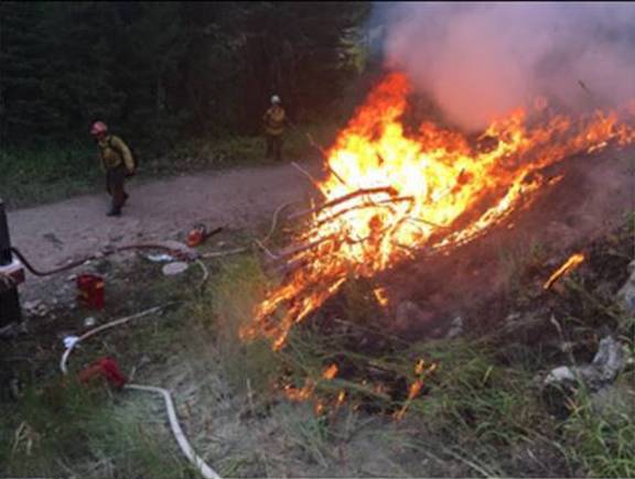 Fire Trail Fire held in check today, 18% containment