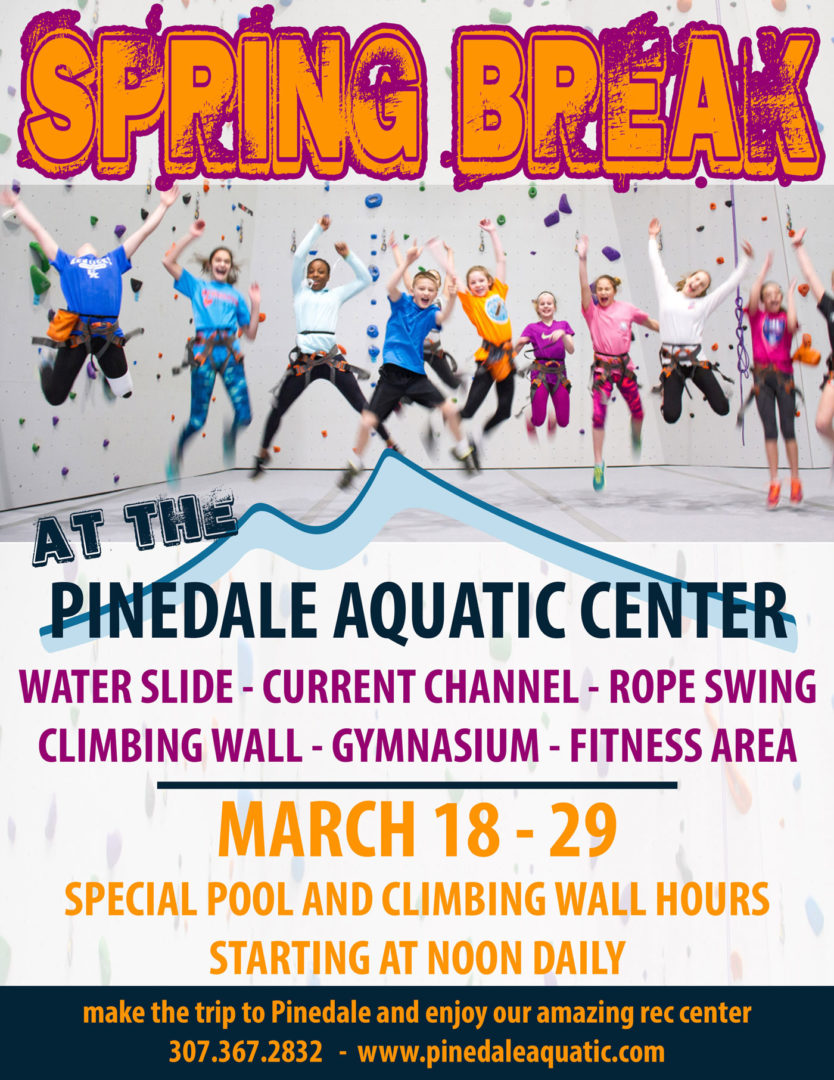 Staycation and visit the Pinedale Aquatic Center this spring break
