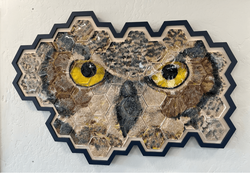 ISWR and local artist transforms recycling into masterpiece
