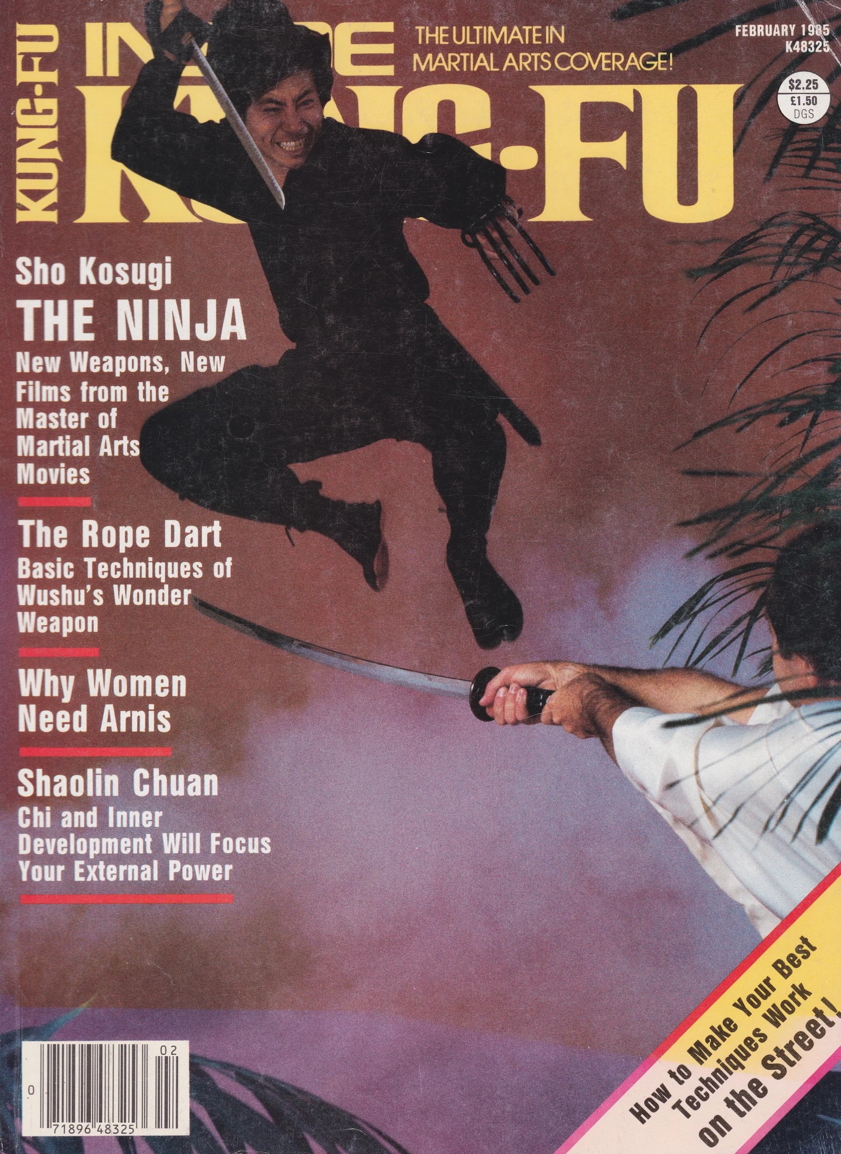 Inside Kung Fu Feb 1985 Magazine Preowned Budovideos Inc