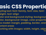 Basic Css Properties Css Course