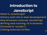 Introduction To Javascript