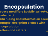 Encapsulation Oop Course