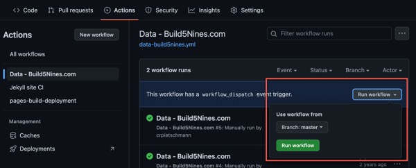 Configuring Manual Triggers In Github Actions With `workflow Dispatch