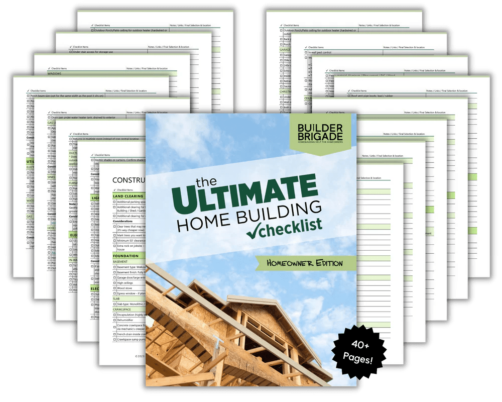 The Ultimate Home Building Checklist Builder Brigade