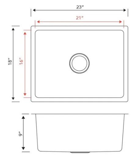 Urban Series Stainless Steel Sink | PL-VR2318 – Builders Surplus