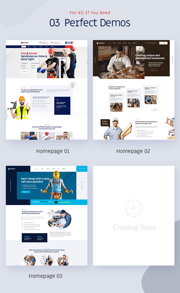 Buildguy – Handyman Renovation Services WordPress Theme – 19 Coders