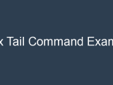 Linux Tail Command Examples Buildvirtual