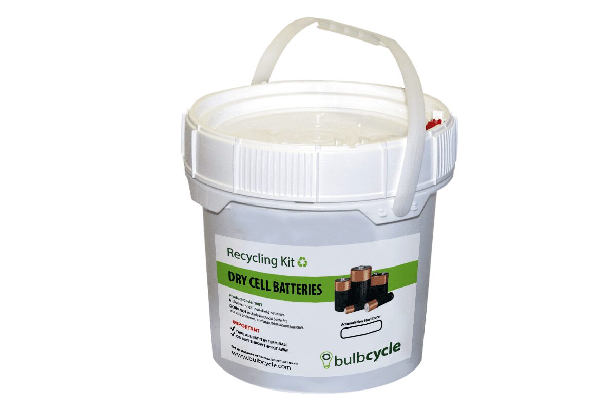 1 Gallon Pail - Dry Cell & Lithium-ion Battery Recycling Kit
