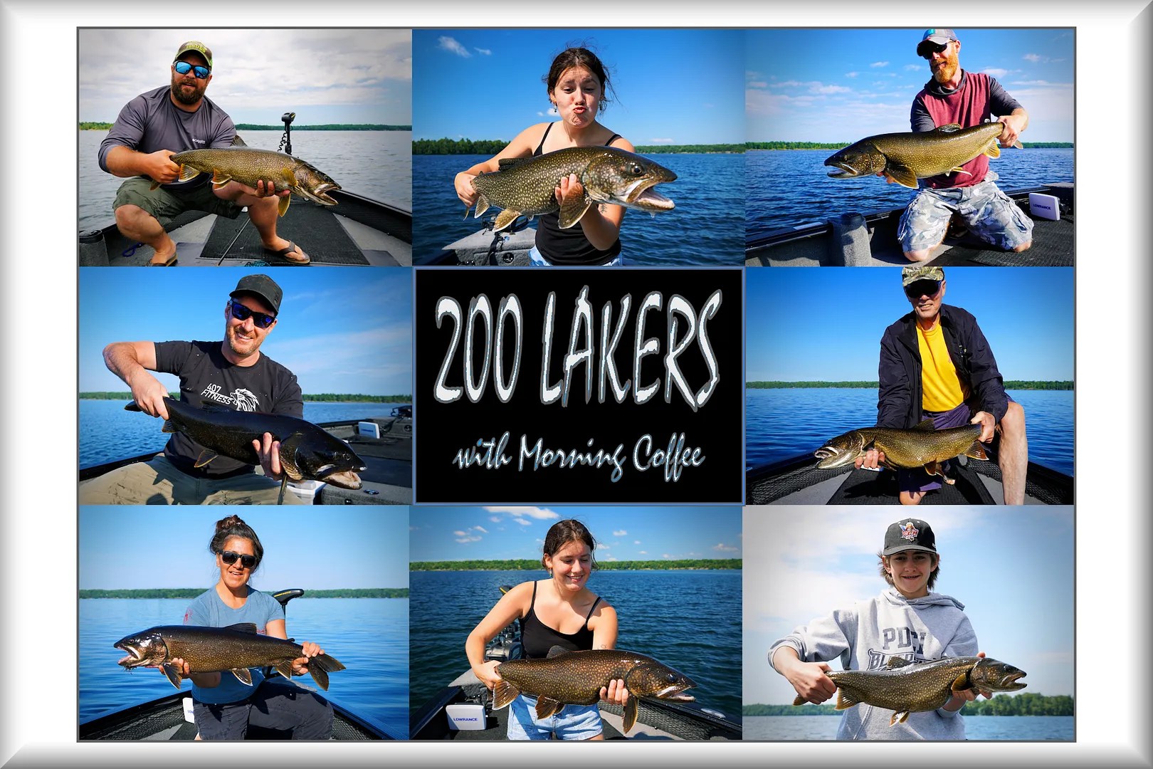 200 LAKERS WITH MORNING COFFEE. | Bunks Outdoor Angle