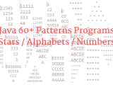 Java 60 Patterns Programs Stars Alphabets Numbers B2 Tech