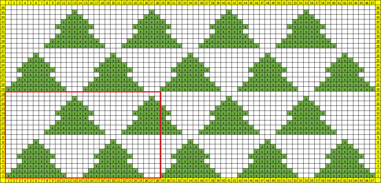 Christmas tree tapestry crochet pattern tutorial - But First We Crochet