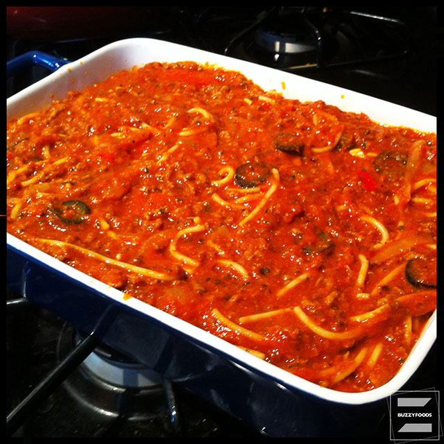 Johnny Mazetti Spaghetti | buzzyfoods