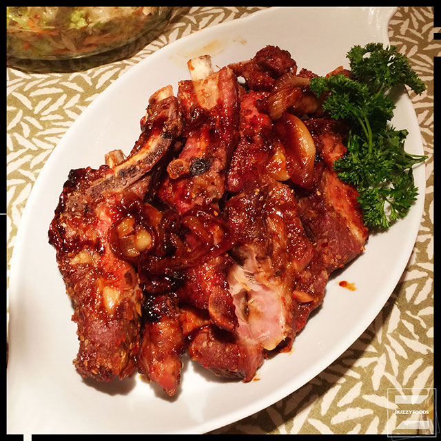 Korean Caribbean Pork Ribs | buzzyfoods