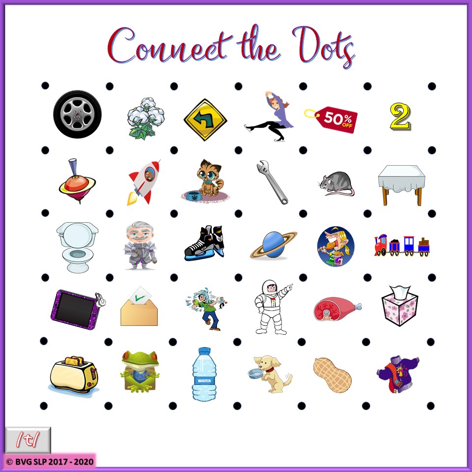 Articulation T and D - Connect the Dots - BVG SLP