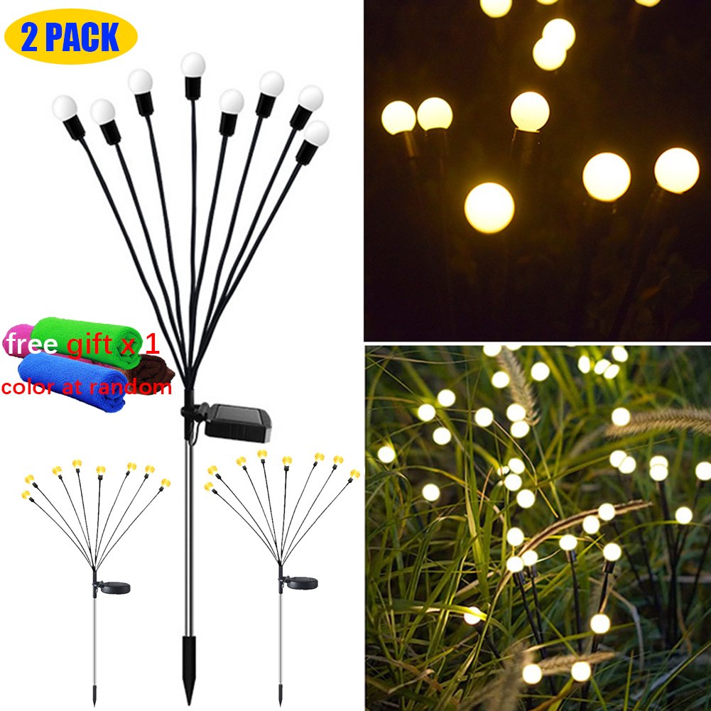 Byseng Solar LED Firefly Lamps (2 PACK)