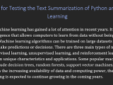 How To Summarize Text Using Machine Learning And Python