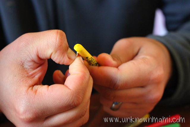 Baking Broken Bits of Crayons - By Claudya