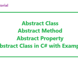 C Abstract Class Example