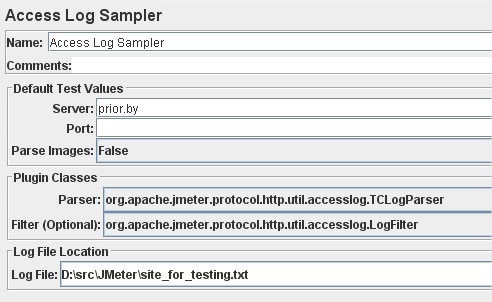 Access Log Sampler | Jmeter