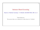 Ppt Instance Based Learning Based On Machine Learning T Mitchell