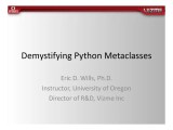 Ppt Demystifying Python Metaclasses Demystifying Python Metaclasses