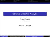 Ppt Software Execution Analysis Philipp Sch Afer February 5 2014