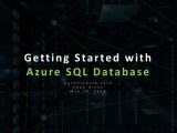 Ppt Getting Started With Azure Sql Database D O T N E T S O U T H