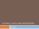 Ppt Lecture 2 Data Pre Processing Dr Dhaval Patel Cse Iit