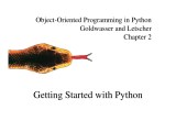 Ppt Getting Started With Python The Python Interpreter A Piece Of