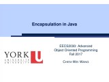 Ppt Encapsulation In Java Eecs2030 Advanced Object Oriented