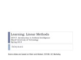 Ppt Learning Linear Methods Ce417 Introduction To Artificial
