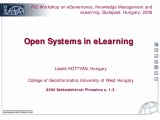 Ppt Open Systems In Elearning Open Systems In Elearning Lszl Kottyn