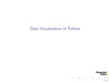 Ppt Data Visualization In Python 1 16 Data Visualization Data