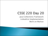 Ppt Java Collections Framework Linkedlist Implementation Work On