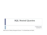 Ppt Sql Nested Queries Cs430 630 Lecture 6 Slides Based On Database