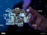 A Binary Code String Aggregation Rises Big Data Convergence Stock Photo