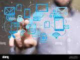 A Binary Code String Aggregation Rises Big Data Convergence Stock Photo