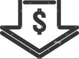 Dollar Arrow Decrease Icon Money Arrow Symbol Economy Stretching